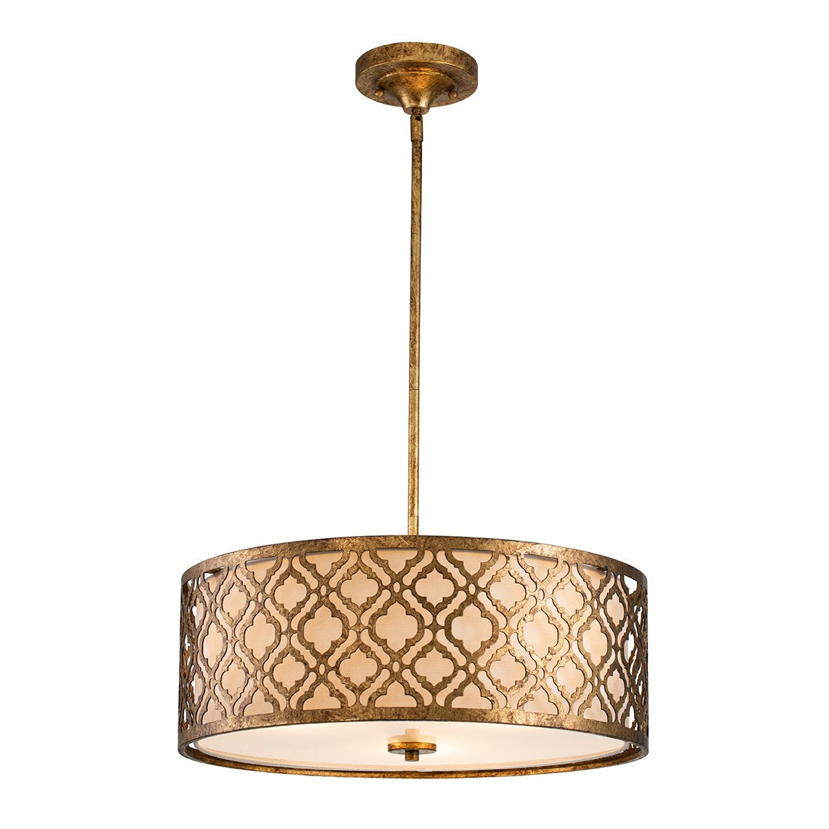 Gilded Nola GN-ARABELLA-P-L Arabella 3 Light Duo-Mount Large Pendant ...